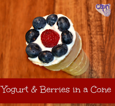 Yogurt and Berries in a Cone - Capri + 3